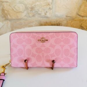 Coach | Bags | Coach Pink Tote And Wallet Set | Poshmark